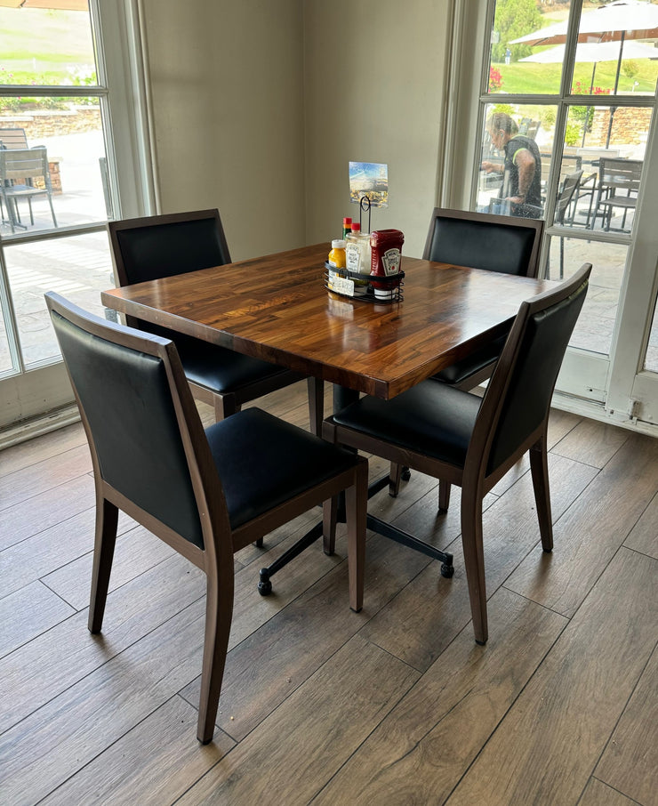 AMKO T20 Black Walnut Butcher Block Restaurant Table Top